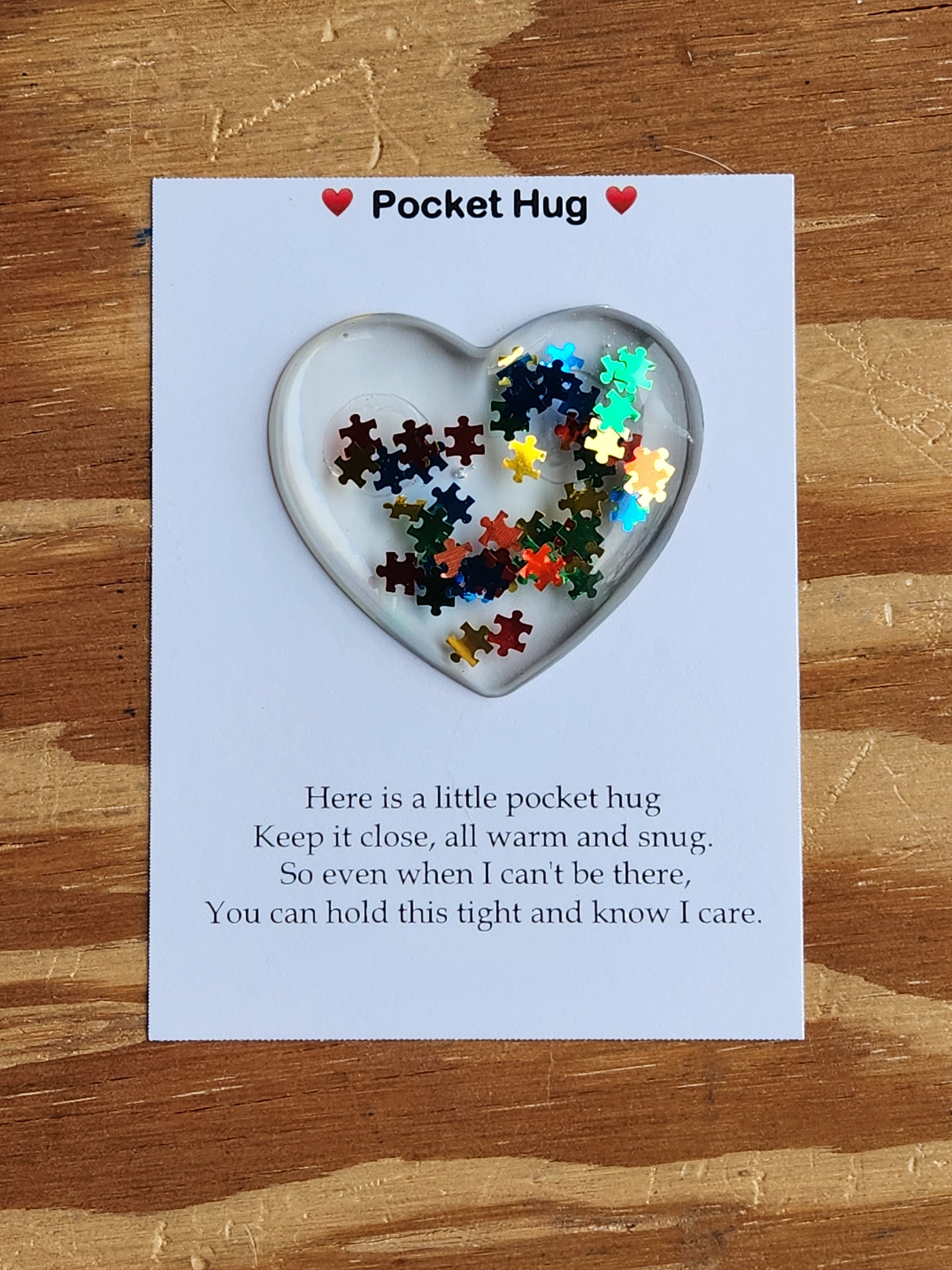 Pocket Hug Heart Autism Awareness - Etsy