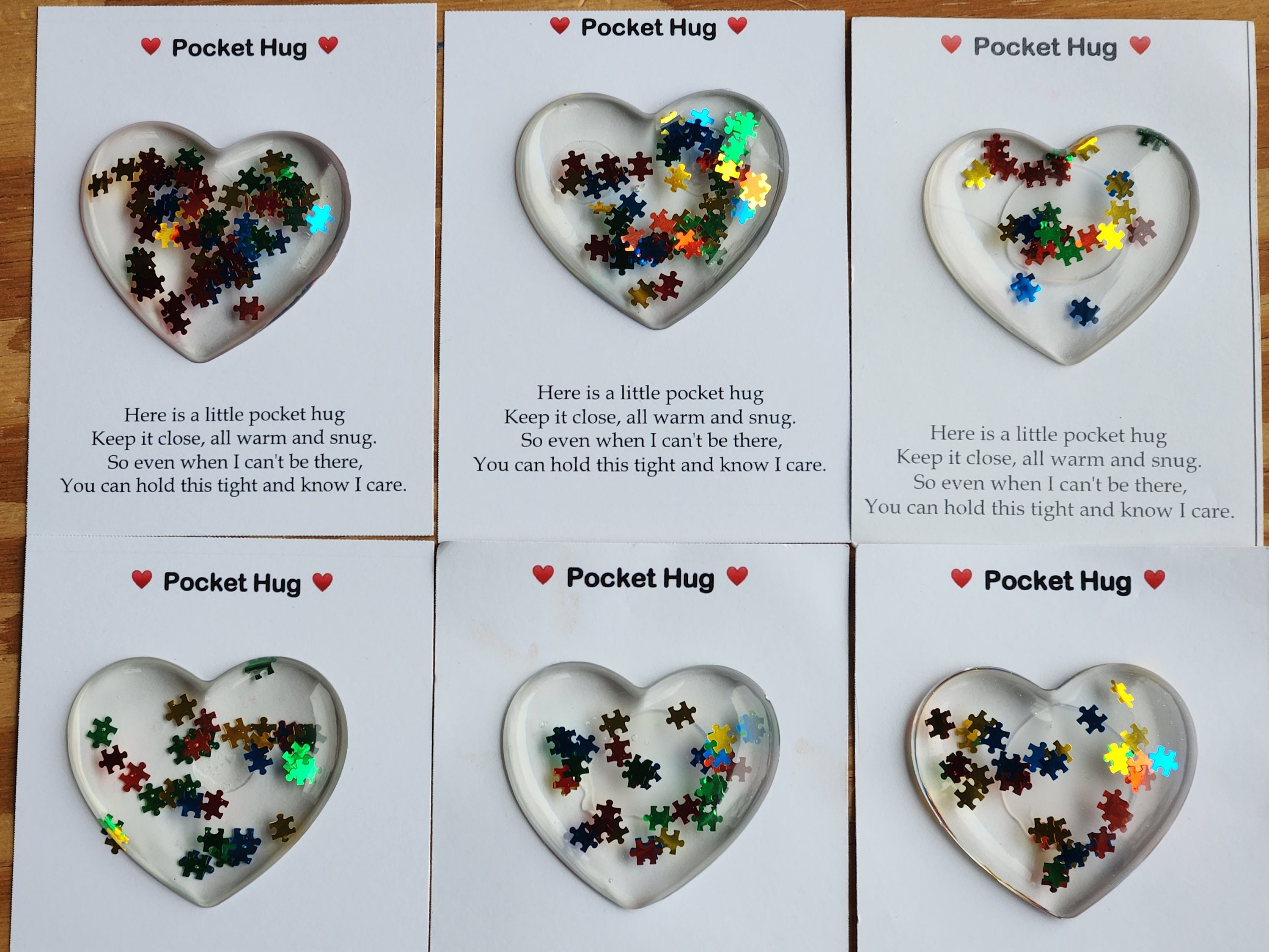 Pocket Hug Heart Autism Awareness - Etsy