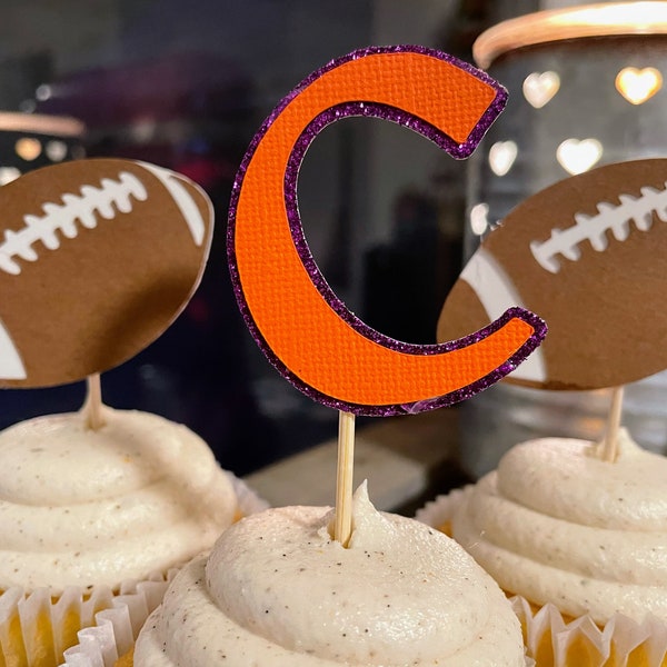 Clemson Cupcake Toppers - Etsy
