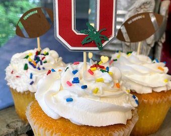 Ohio State Cupcake - Etsy