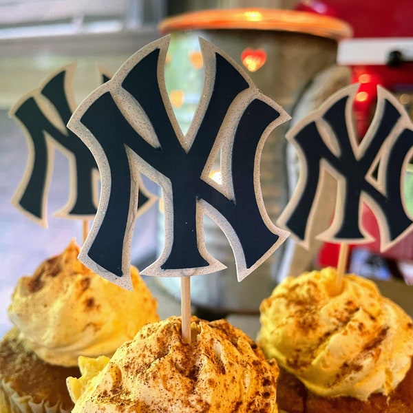 Yankees Baseball Cake Topper - Etsy