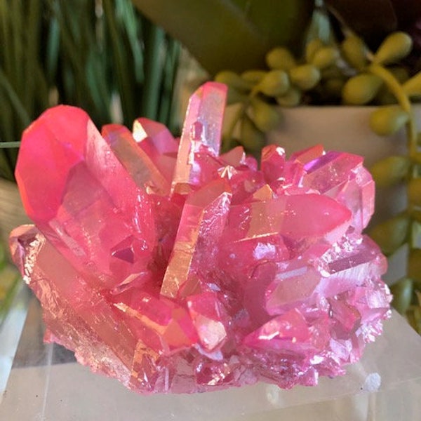 Pink Aura Quartz - Etsy