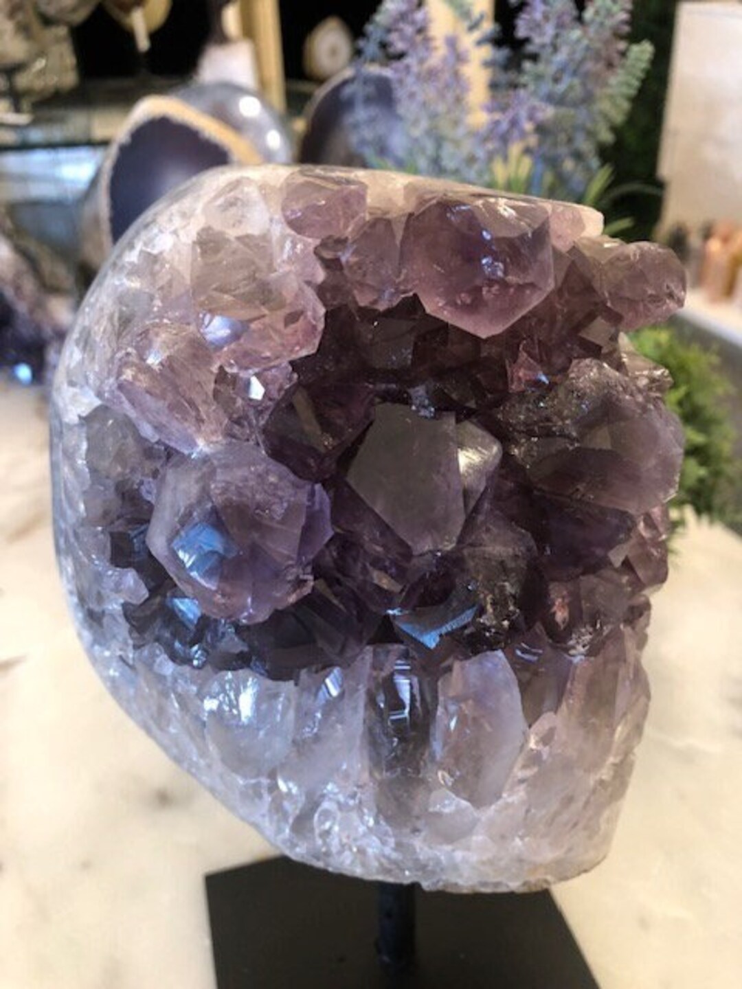 Amethyst Geode, Amethyst, Amethyst Quartz, Druzy Geode, Healing Crystal ...