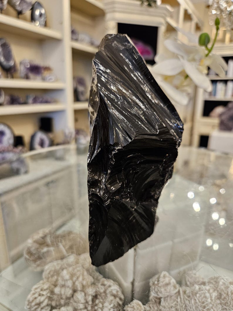 Obsidian Chunk, Obsidian, Black Obsidian, Healing Stone, Home Decor ...