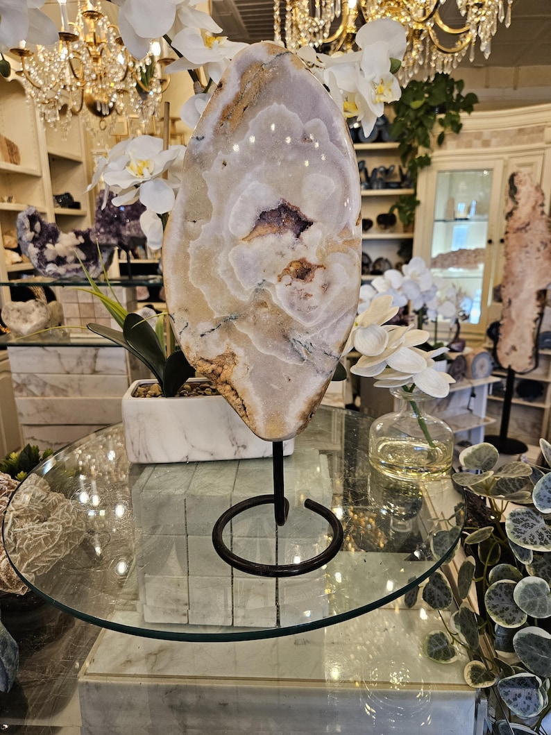 Pink Amethyst, Slab, Healing Crystal, Home Decor, Gift (138) - Etsy