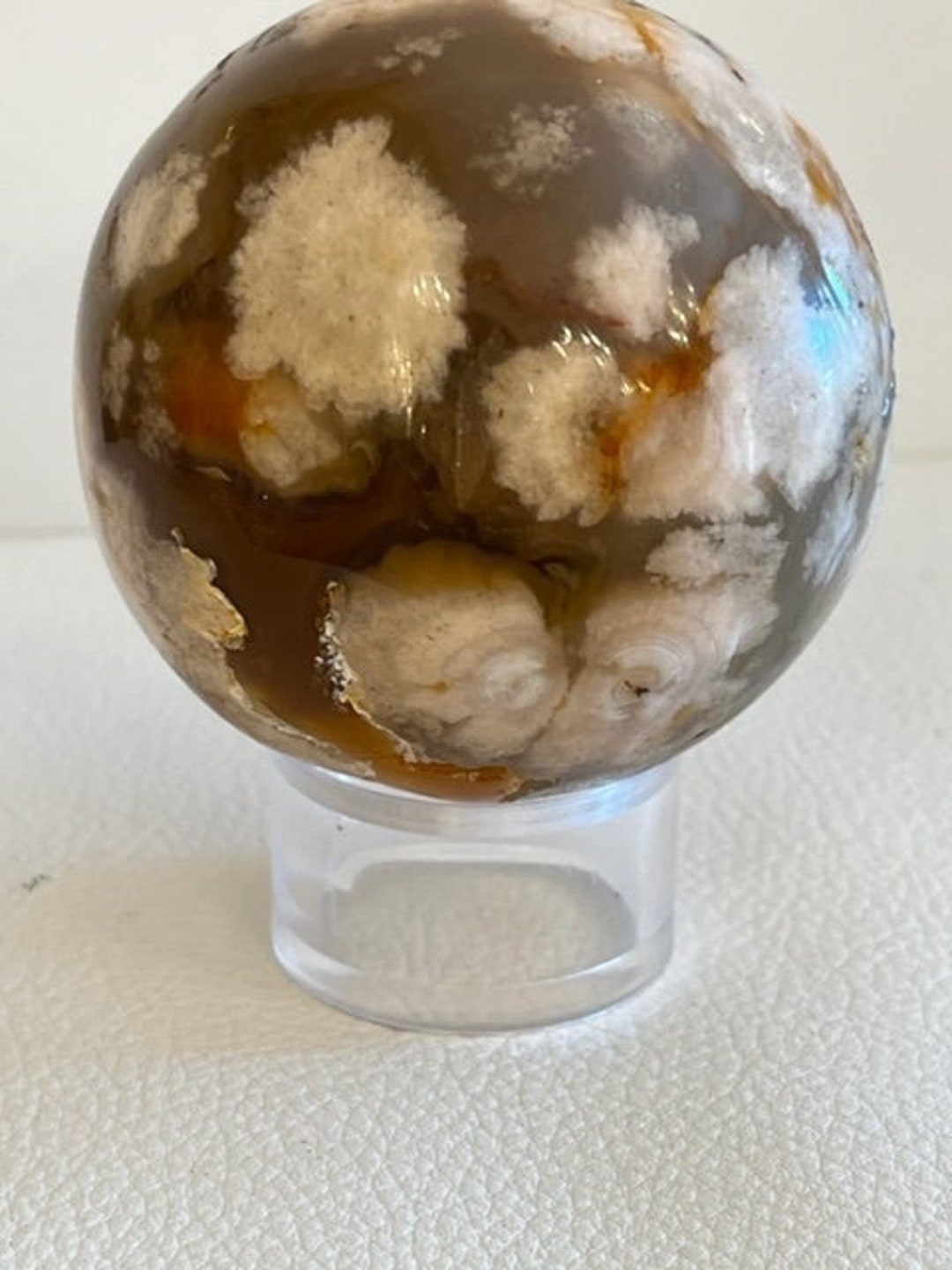 Flower Agate, Sphere, Orb, Obicular, Healing Crystal, Home Decor - Etsy