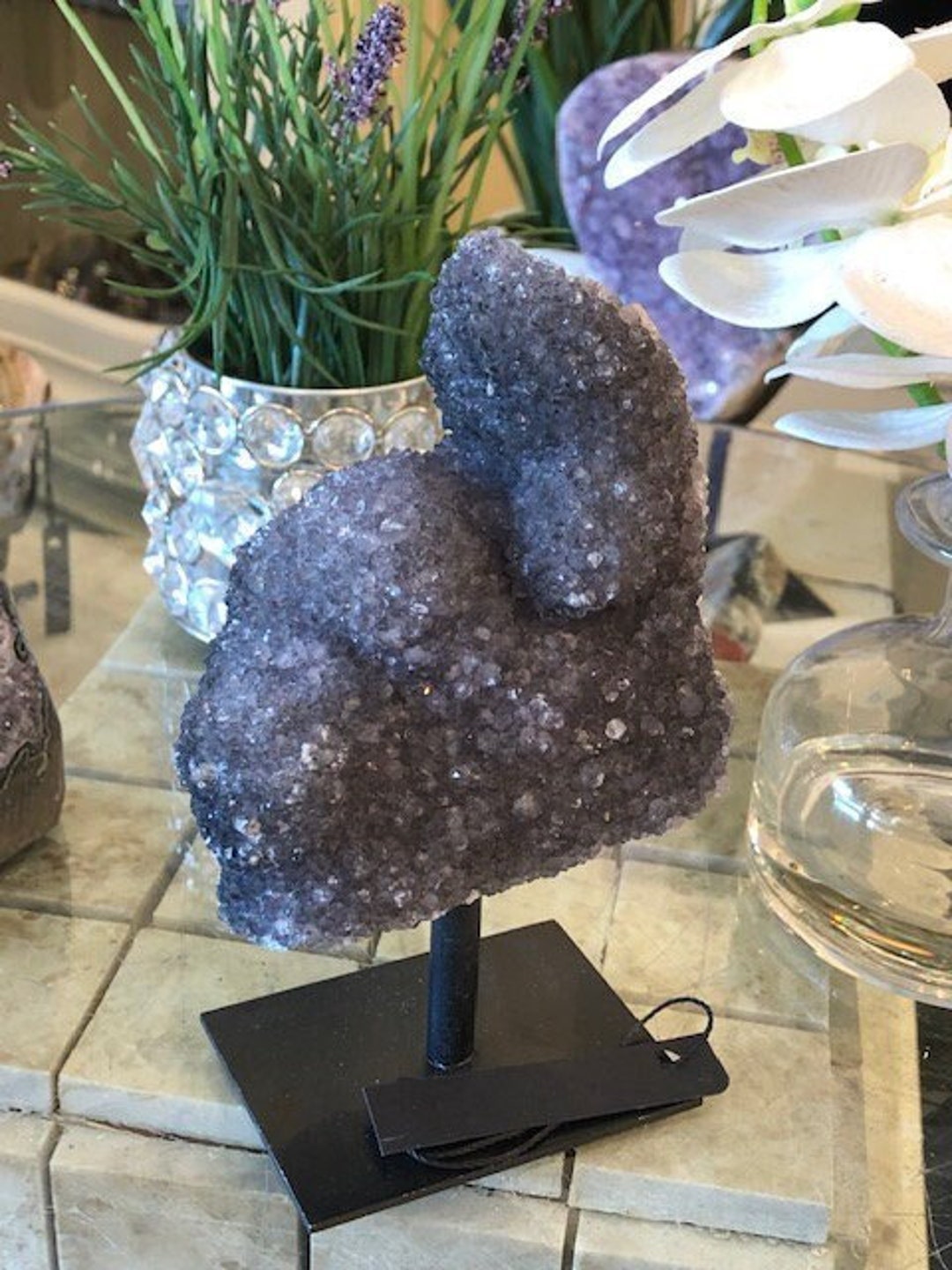 Gray Amethyst, Amethyst Cluster, Healing Crystal, Home Decor, Gift (2/ ...
