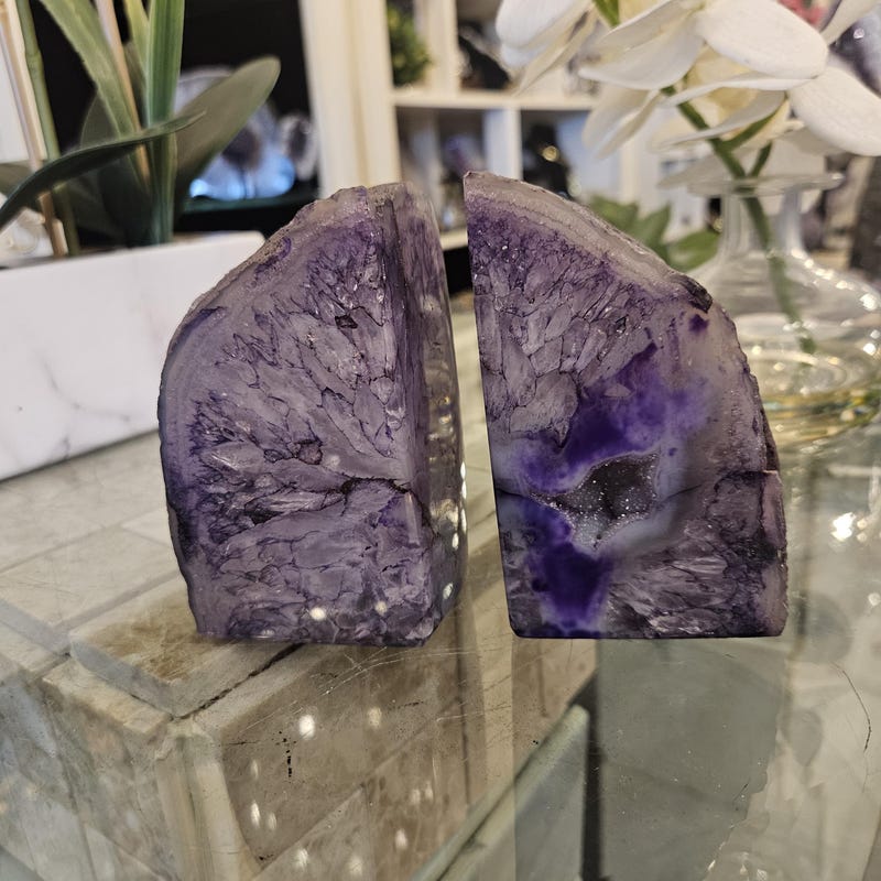 Agate Bookends - Etsy