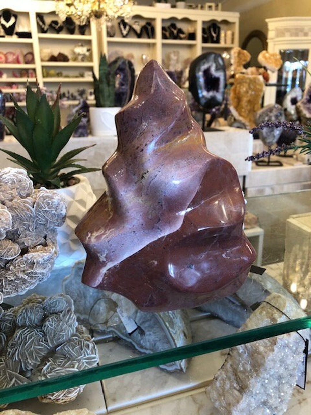 Jasper Flame, Healing Crystal, Home Decor, Gift 125a - Etsy