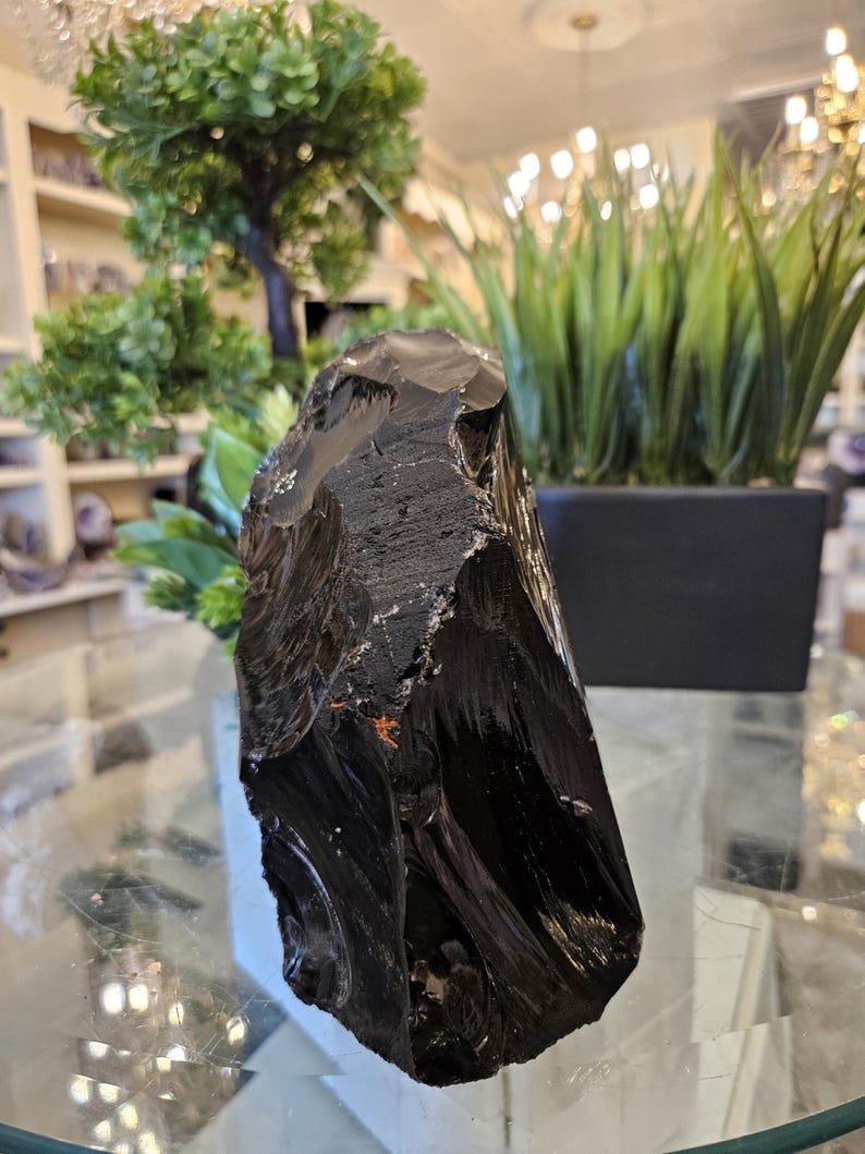 Obsidian Chunk, Obsidian, Black Obsidian, Healing Stone, Home Decor ...