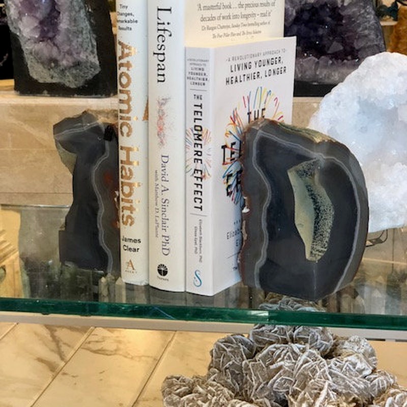 Agate Bookends - Etsy