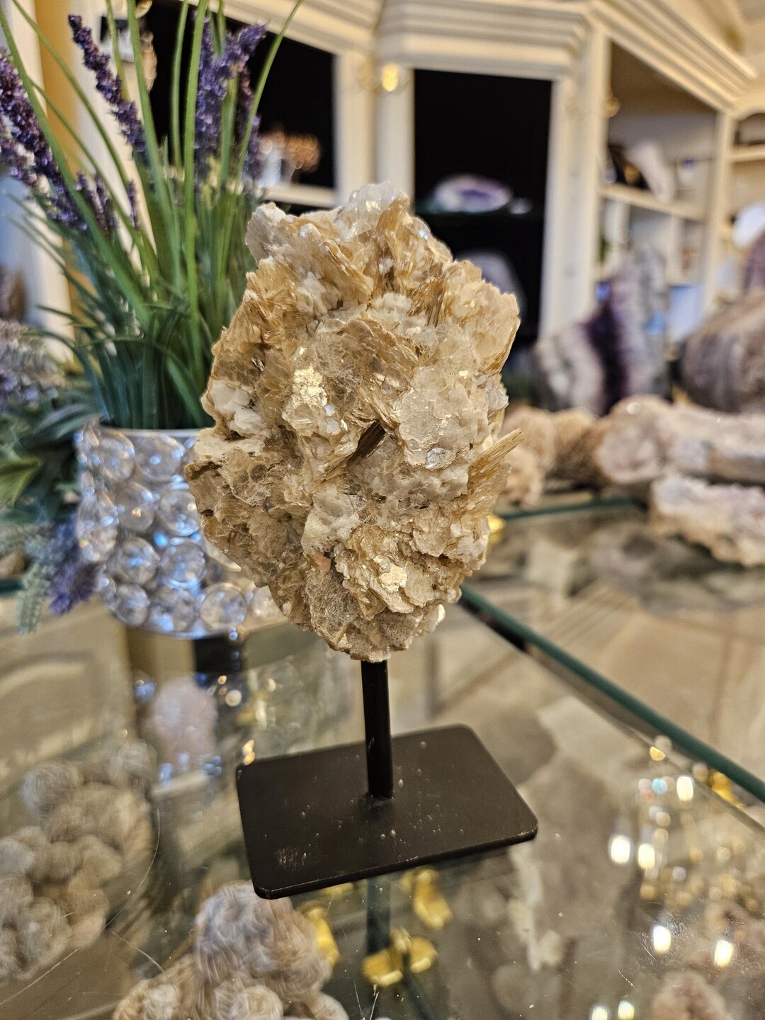 Golden Mica, Natural Raw, Mica, Gold Mica Cluster, Healing Crystal ...