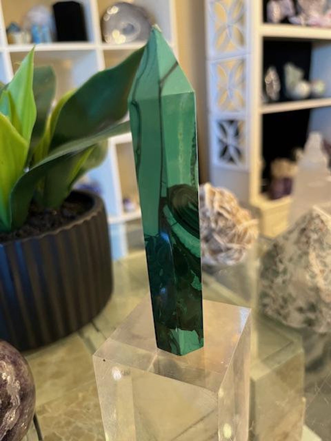 Malachite Point, Obelisk, Tower, Pillar, Healing Stone, Home Decor ...