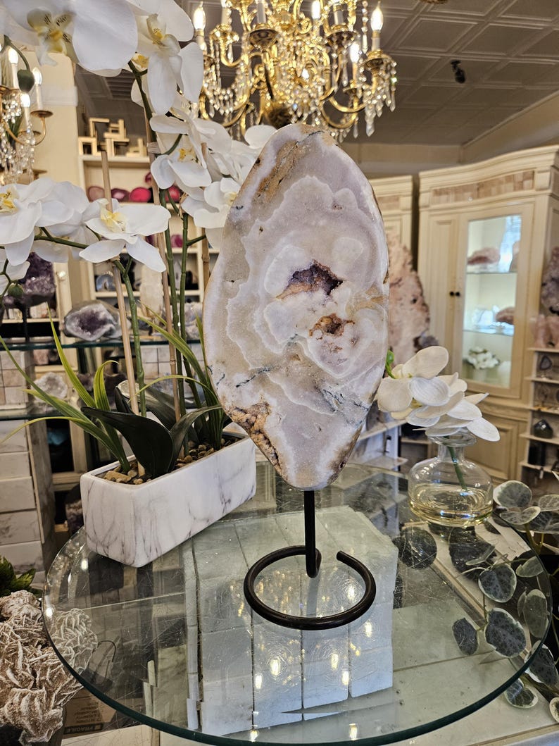 Pink Amethyst, Slab, Healing Crystal, Home Decor, Gift (138) - Etsy