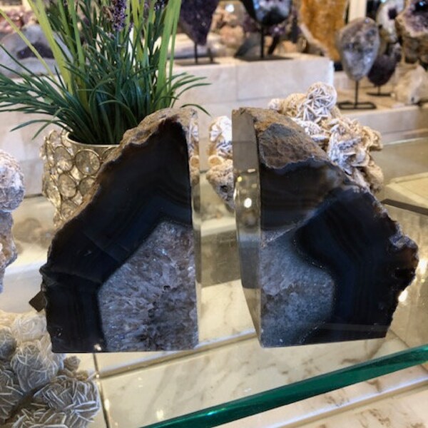 Agate Bookends - Etsy