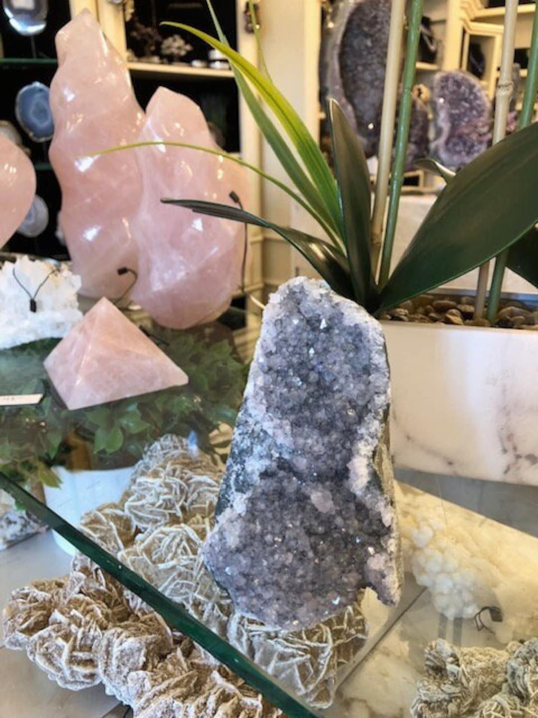 Gray Amethyst Druzy Amethyst Amethyst Cluster Amethyst - Etsy