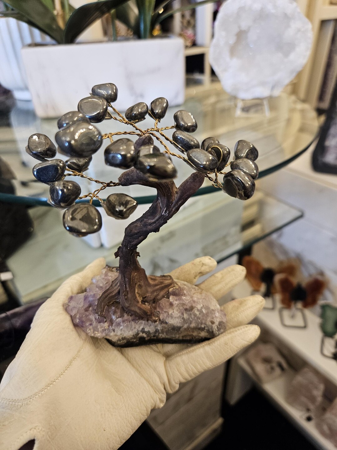 Hematite Tree, Tree of Life, Hematite Stone, Healing Crystal, Home ...