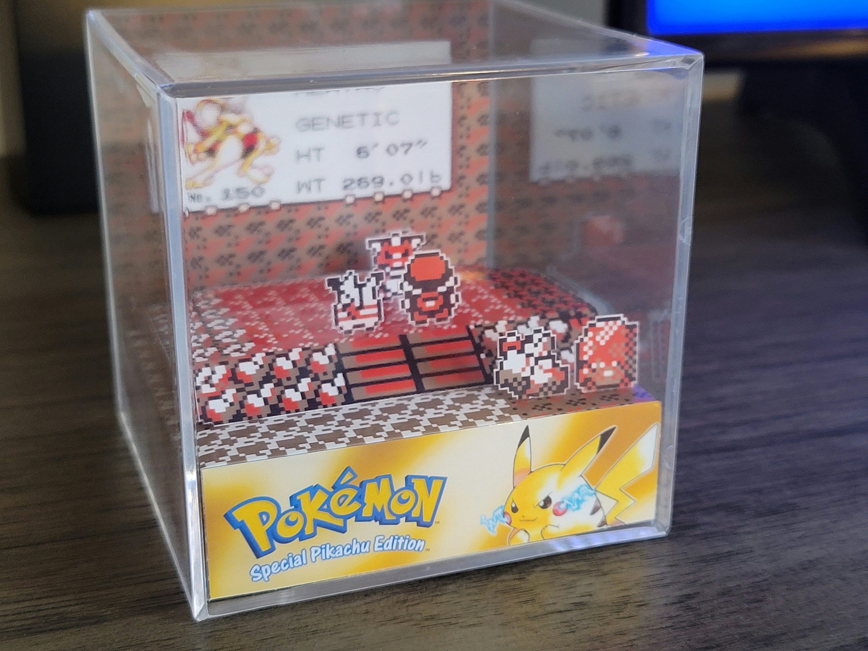Pokemon Yellow Mewtwo Diorama - Etsy