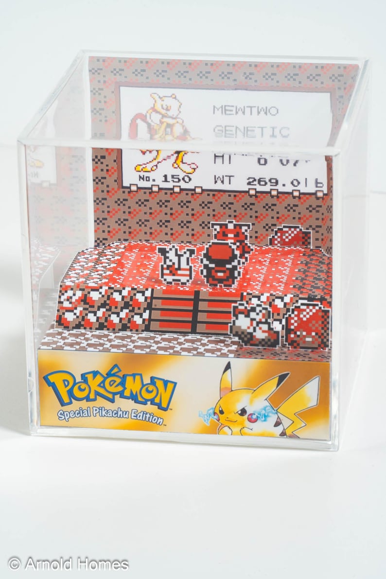 Pokemon Yellow Mewtwo Diorama - Etsy