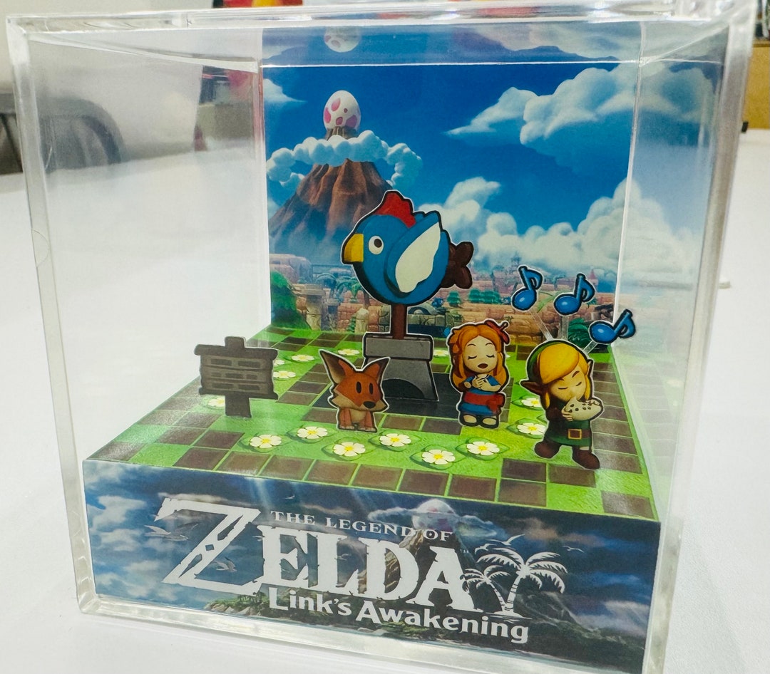 Handmade Zelda Diorama: Link's Awakening Display Cube - Etsy