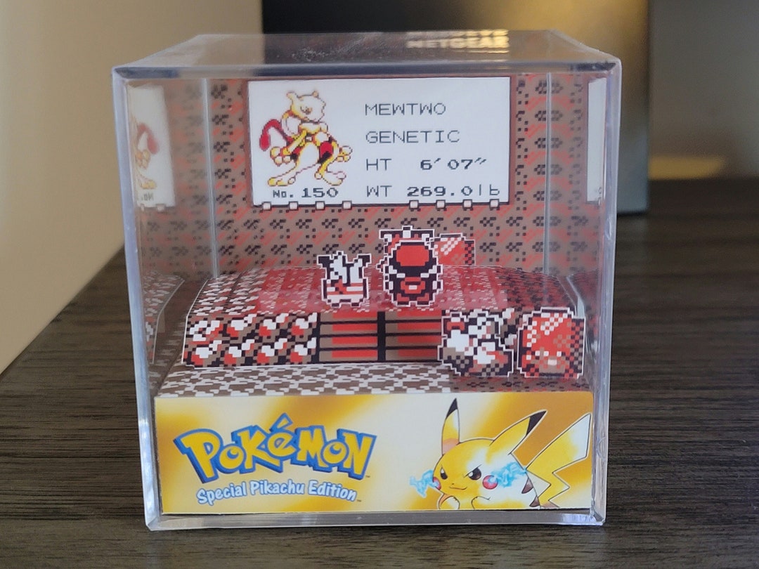 Pokemon Yellow Mewtwo Diorama - Etsy