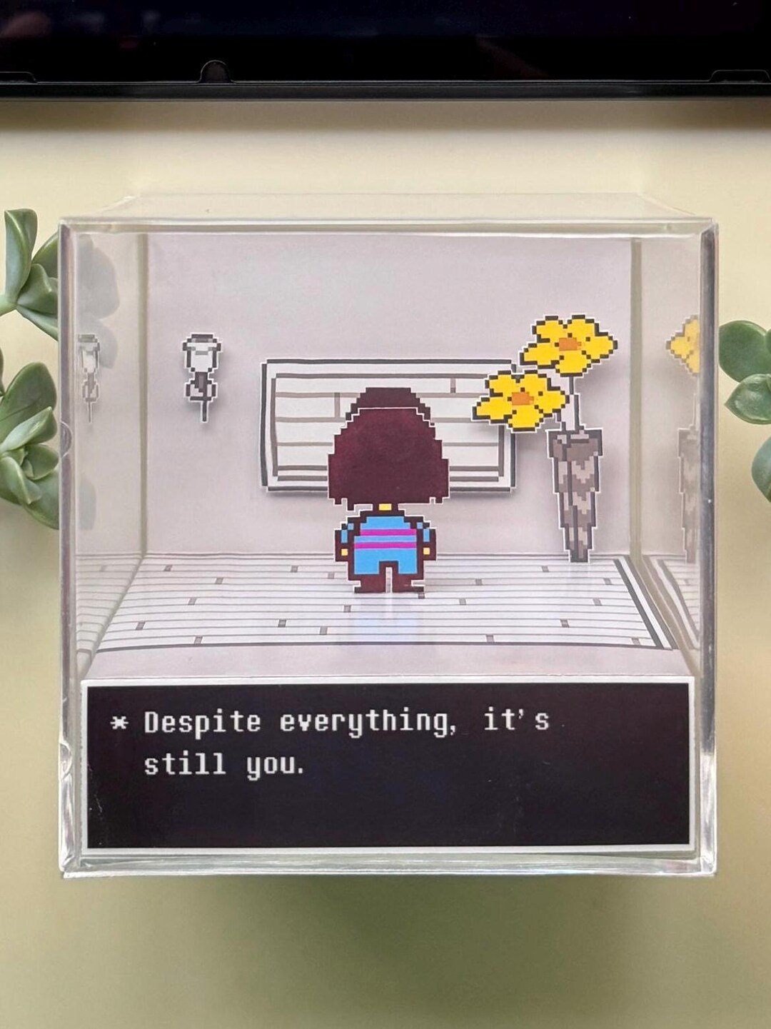 Handmade Undertale Diorama Cube: Frisk Gift Display - Etsy