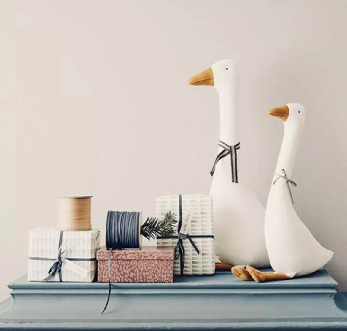 Stuffed Goose Decor - Etsy