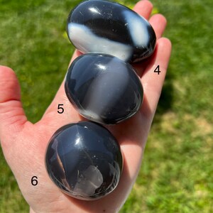 Orca Agate Palm Stones// Forgiveness Stone - Etsy