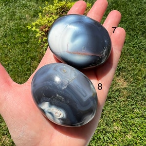 Orca Agate Palm Stones// Forgiveness Stone - Etsy