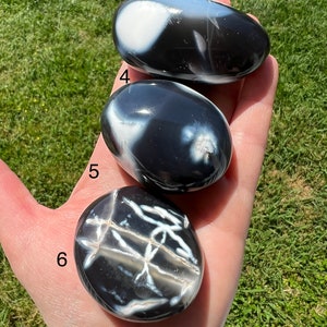 Orca Agate Palm Stones// Forgiveness Stone - Etsy
