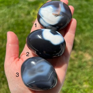 Orca Agate Palm Stones// Forgiveness Stone - Etsy