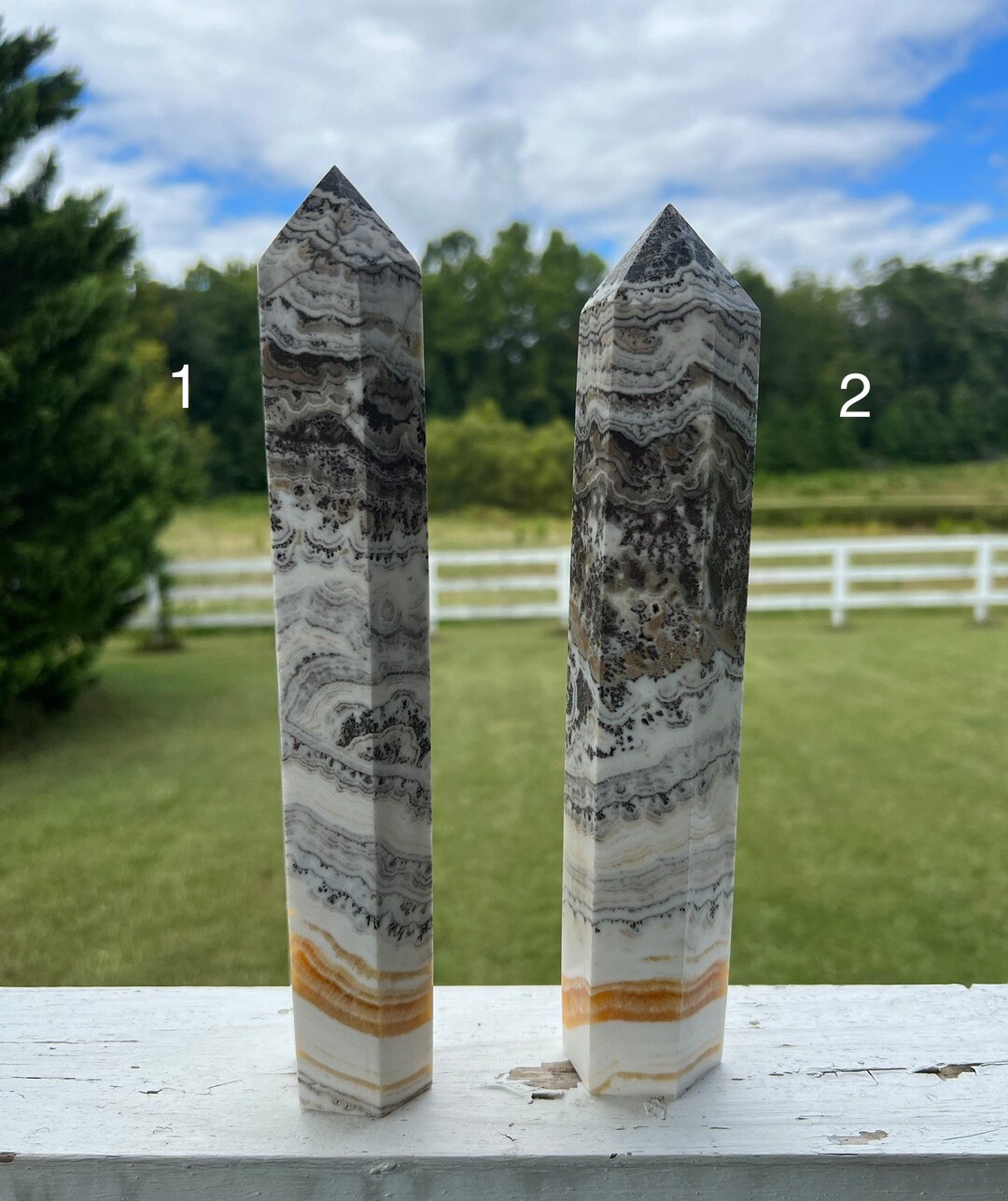 White and Orange Dendritic Laced Calcite//dendritic Laced Calcite ...