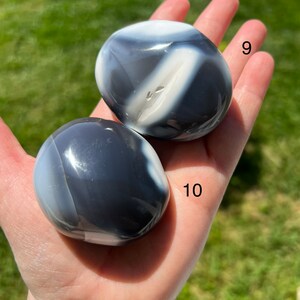 Orca Agate Palm Stones// Forgiveness Stone - Etsy