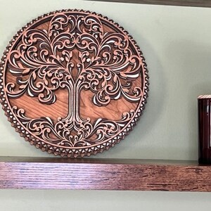 Multilayer Wood Art: Fancy Flowing Tree Wood Wall Decor Wall - Etsy