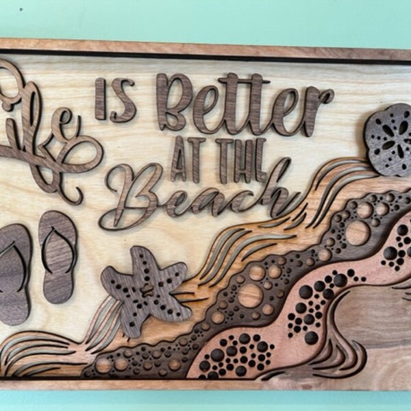 Life is Better at the Beach Tumbler - Etsy