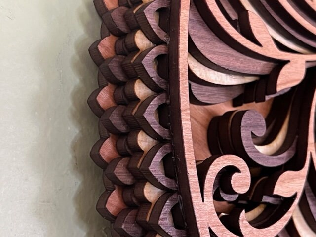 Multilayer Wood Art: Fancy Flowing Tree Wood Wall Decor Wall - Etsy