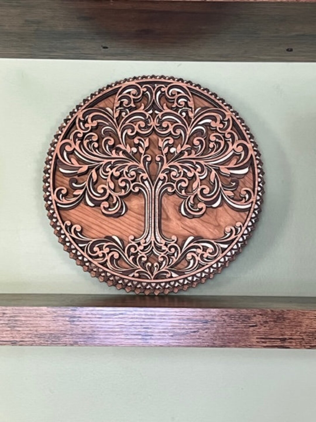 Multilayer Wood Art: Fancy Flowing Tree Wood Wall Decor Wall - Etsy