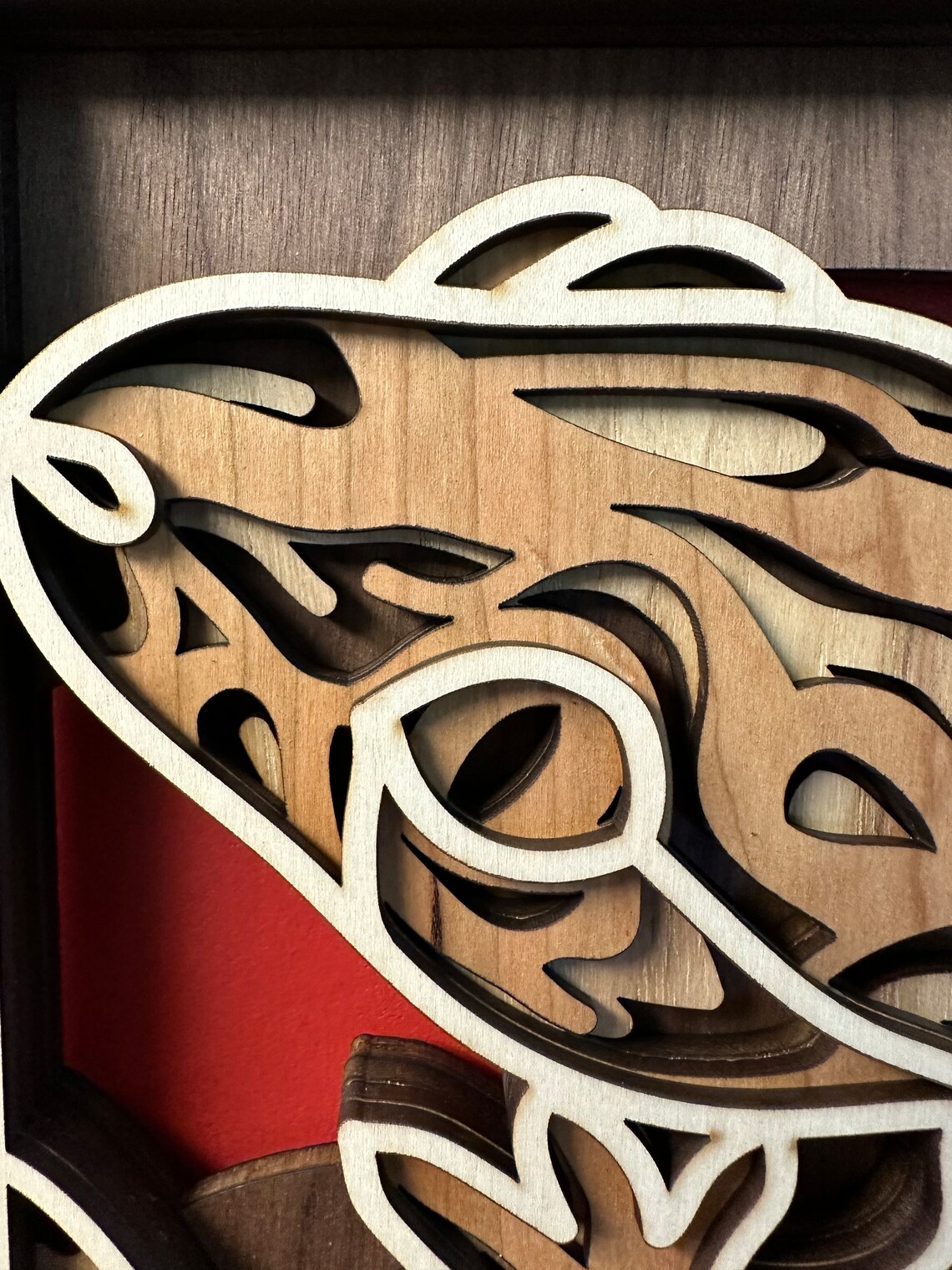 Layered Wood Lizard Wall Decor, Modern Wall Art - Etsy
