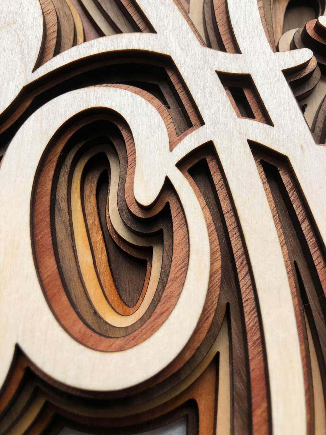 Multilayer Wood Wall Art: Steaming Cup of Coffee Wood Decor, Home Decor ...