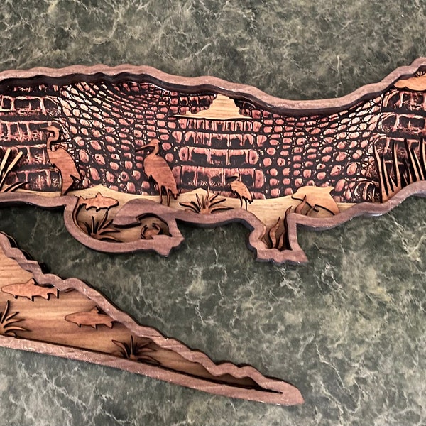 Alligator Wall Decor - Etsy