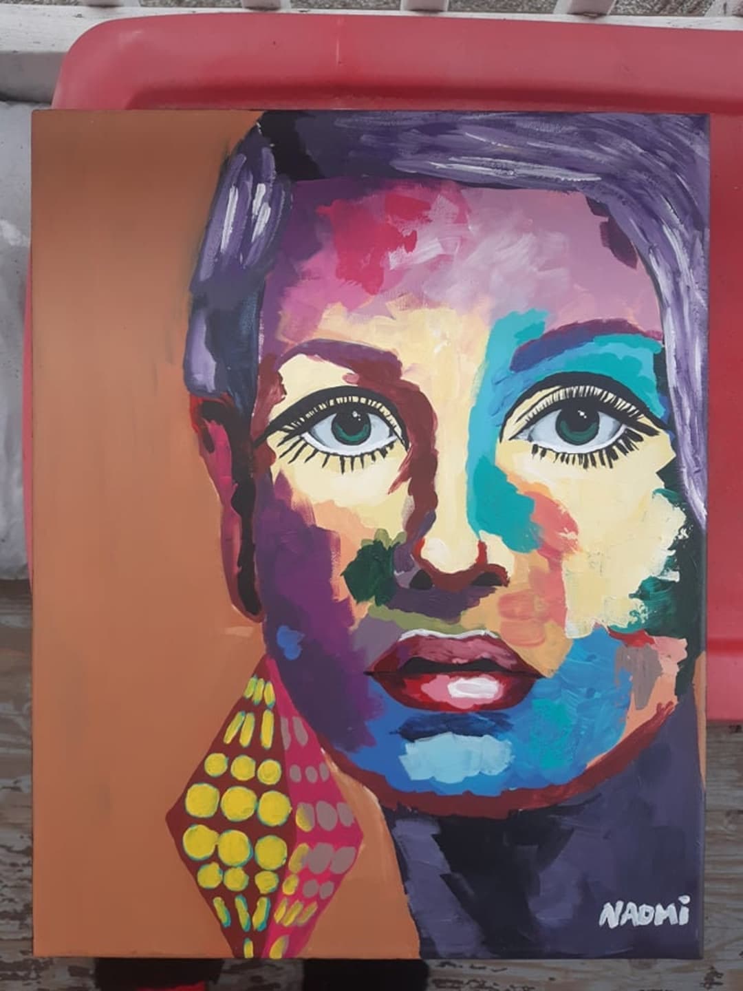 Face of the 60s - Twiggy Acrylic Painting - Etsy