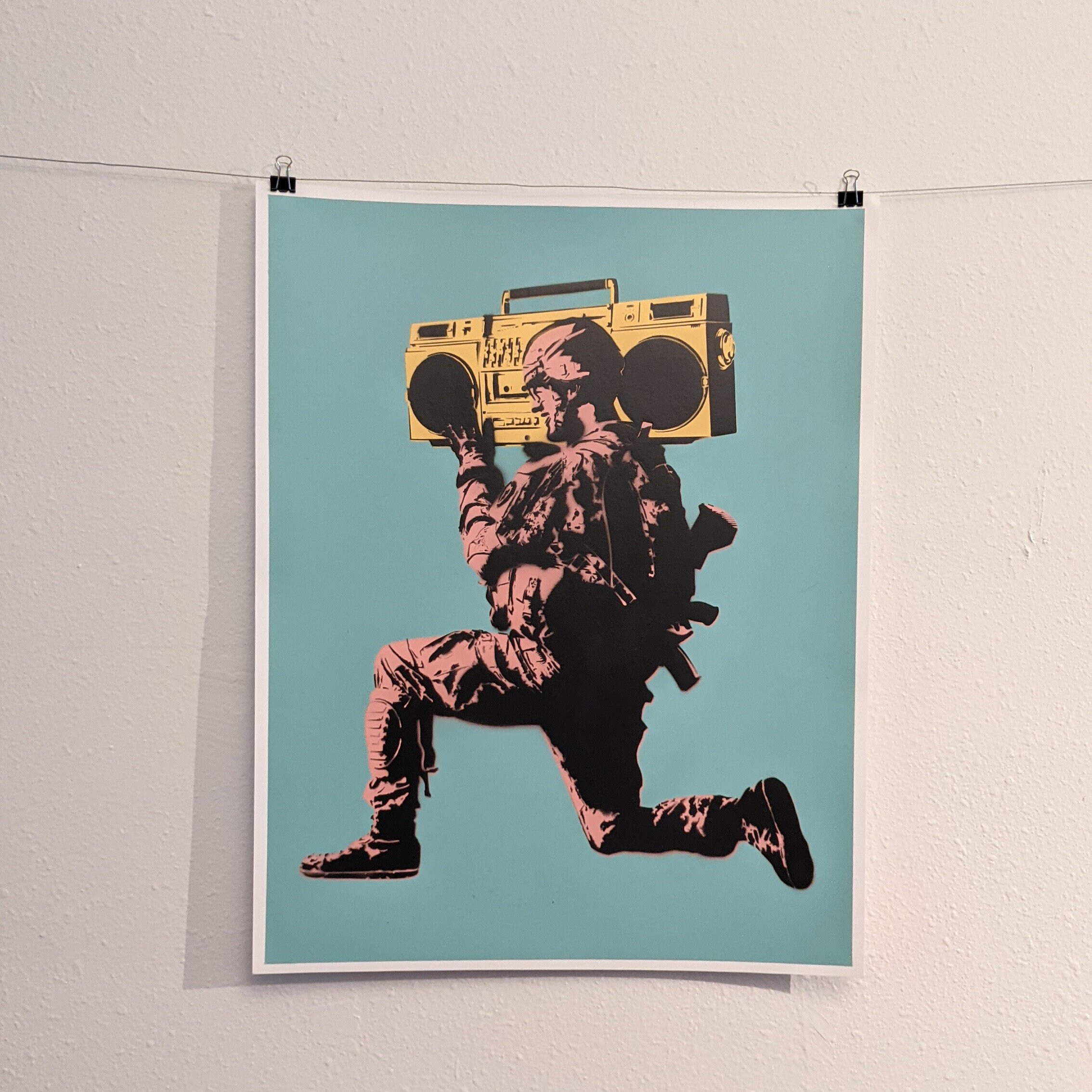Ghetto Blasta Stencil Art | Made on Demand - Etsy