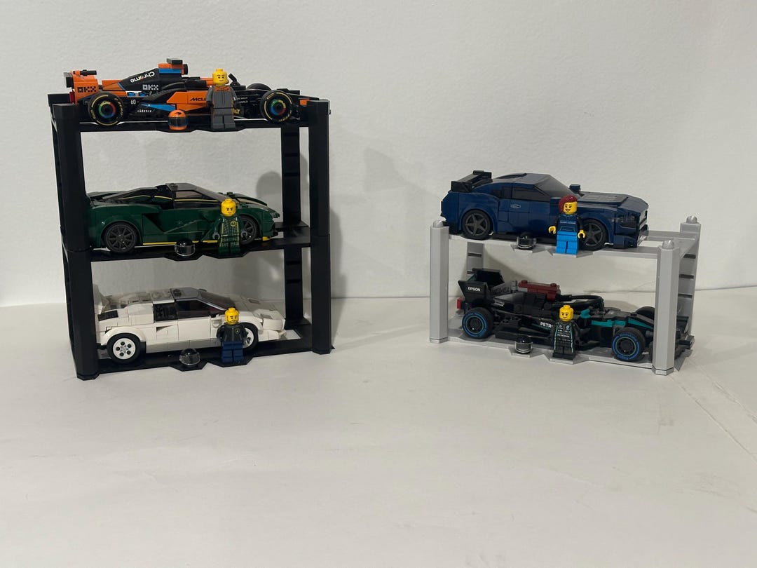 Full Set Stackable Lift for LEGO Speed Champions, Figure & Headgear ...