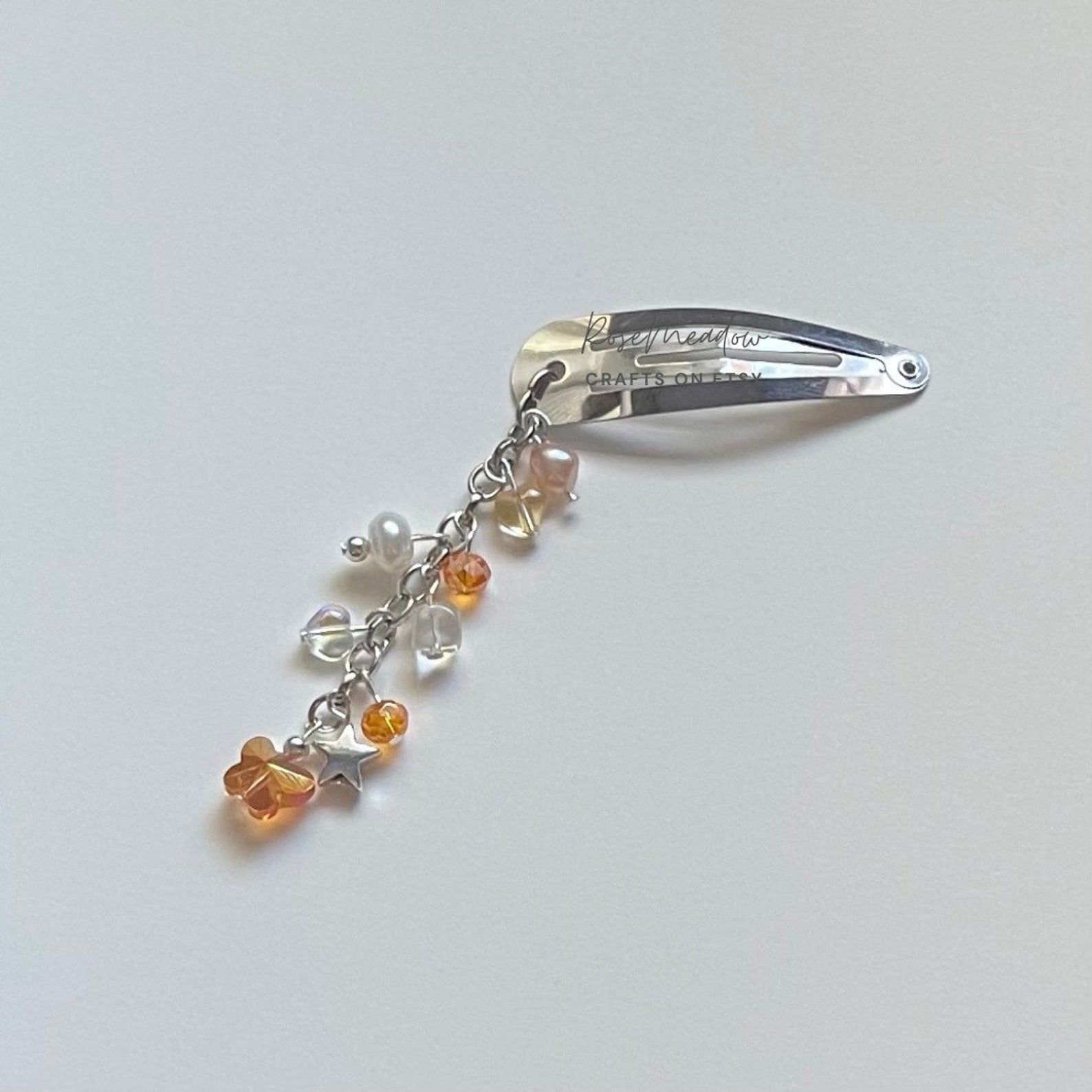 Monarch Pearl Hair Clip - Etsy