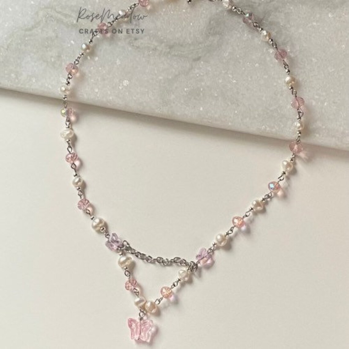 Butterfly Necklace - Etsy