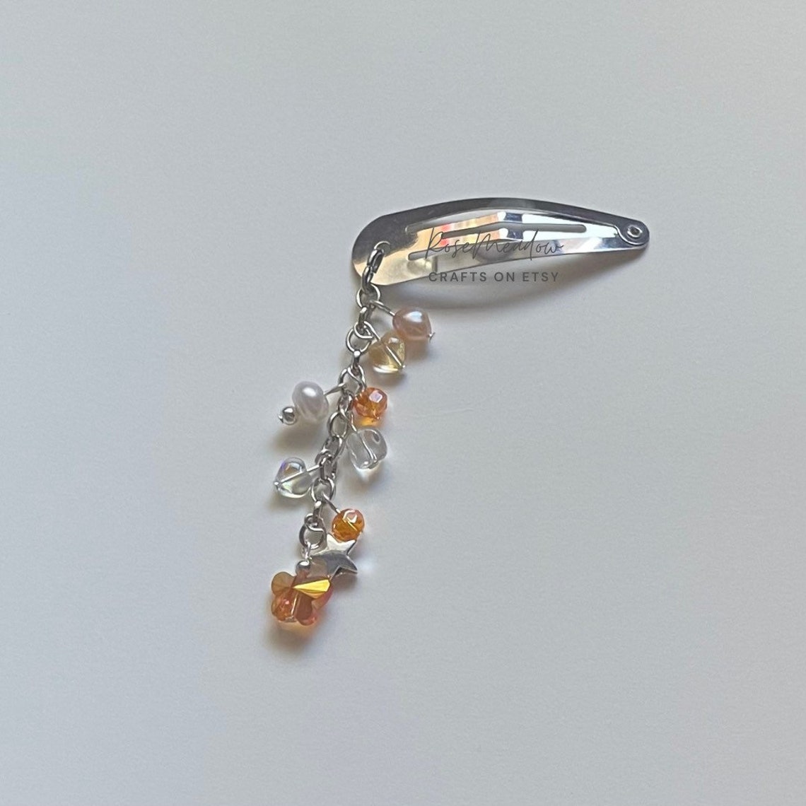 Monarch Pearl Hair Clip - Etsy