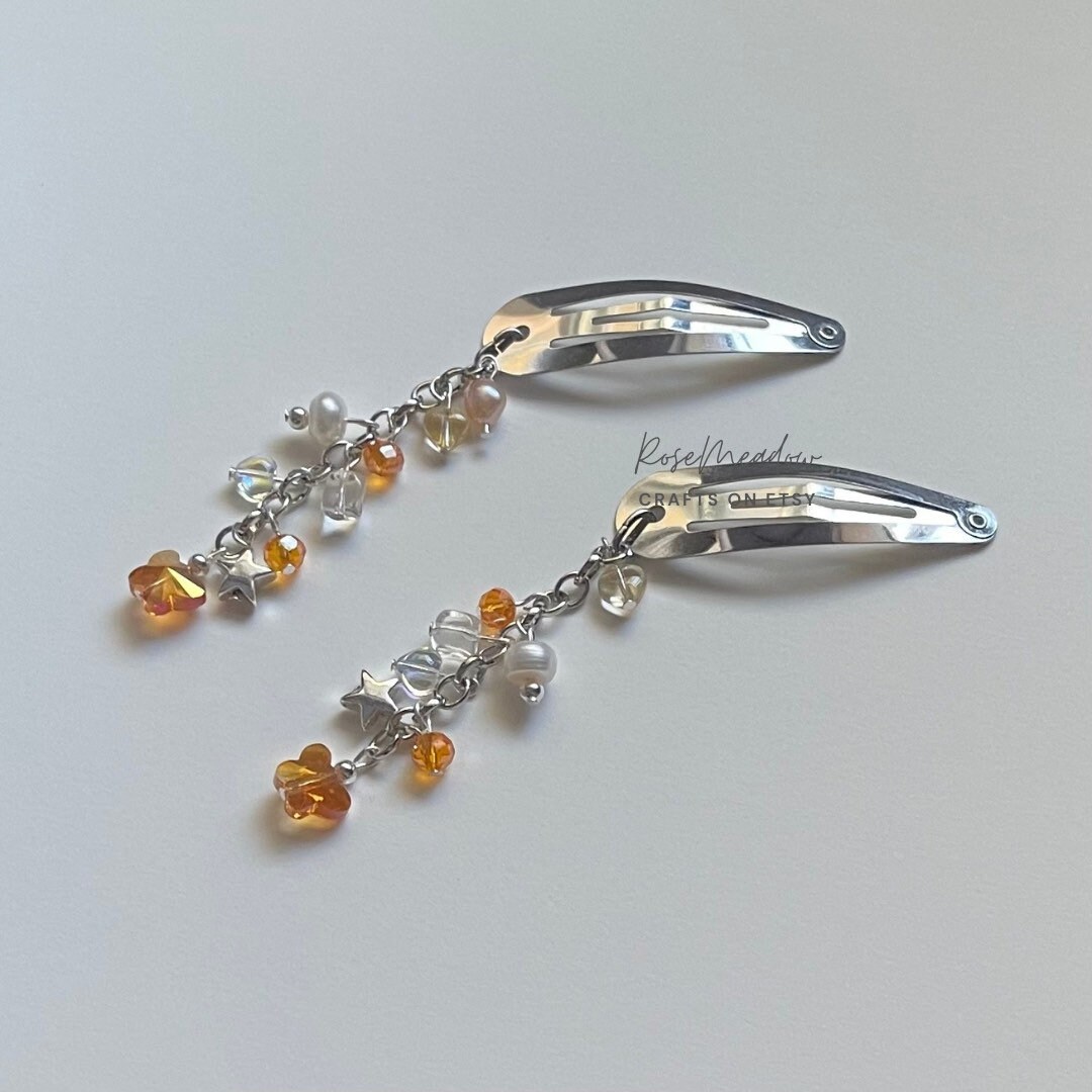 Monarch Pearl Hair Clip - Etsy