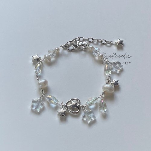 Shining Star Pearl Bracelet - Etsy