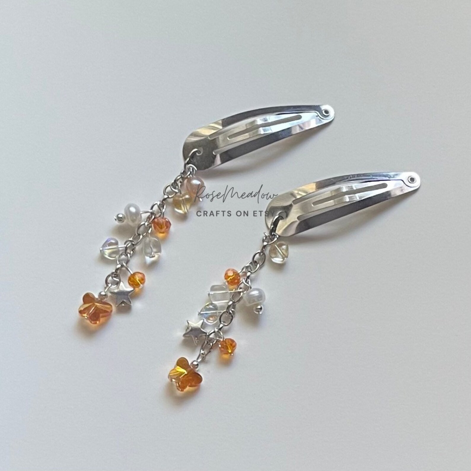 Monarch Pearl Hair Clip - Etsy