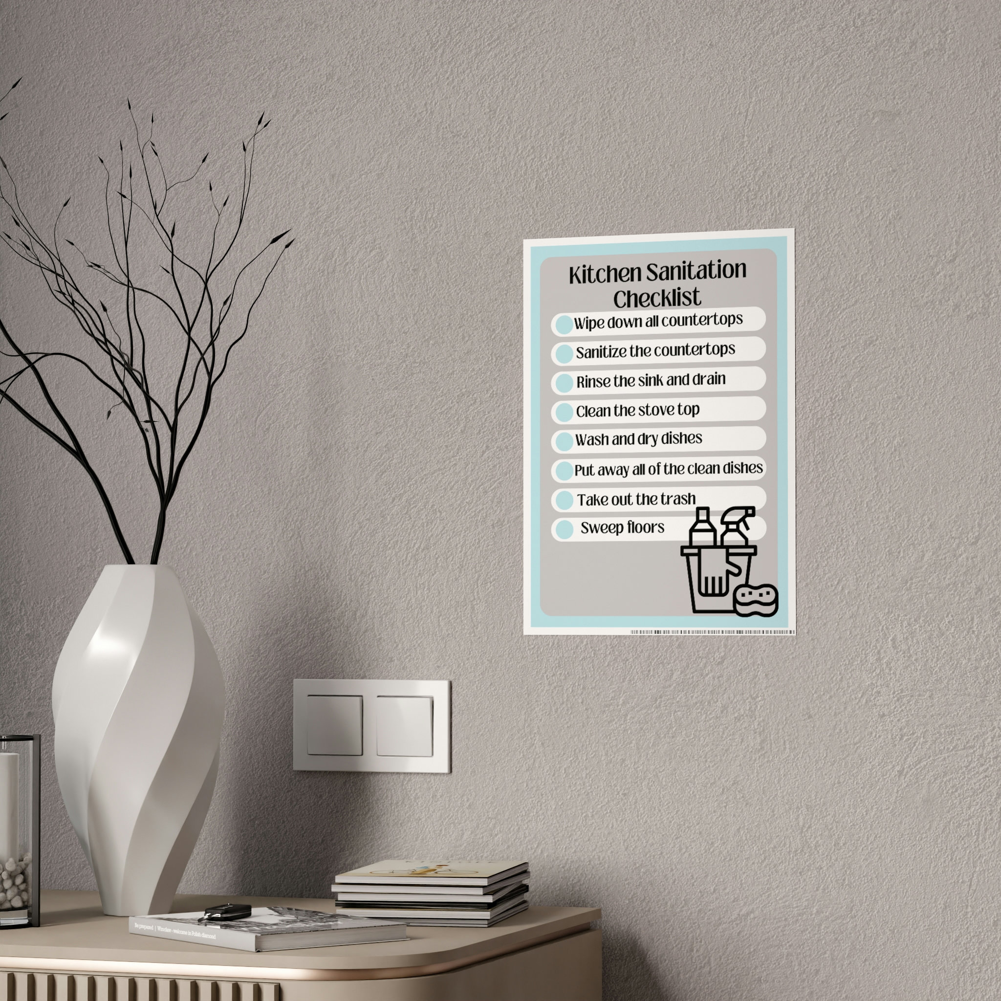 Kitchen Sanitation Checklist Poster for FCS Classroom- Glossy Poster - Etsy